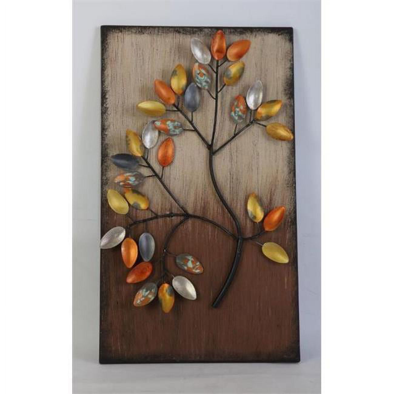 TWG Falling Leaf Tree A Fall Tree Metal Wall Art - Right Side - Walmart.com