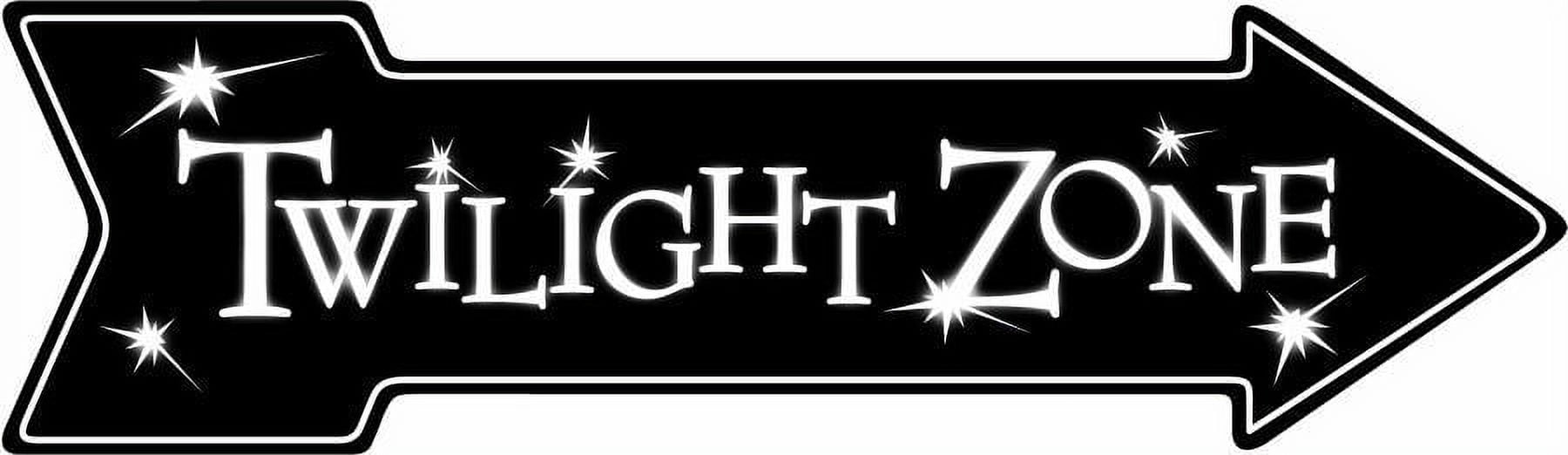 TWILIGHT ZONE ARROW SIGN 20" X 6" METAL TIN BAR MAN CAVE GAME ROOM ...