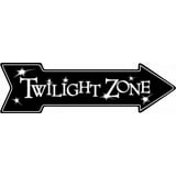 TWILIGHT ZONE ARROW SIGN 20" X 6" METAL TIN BAR MAN CAVE GAME ROOM ...
