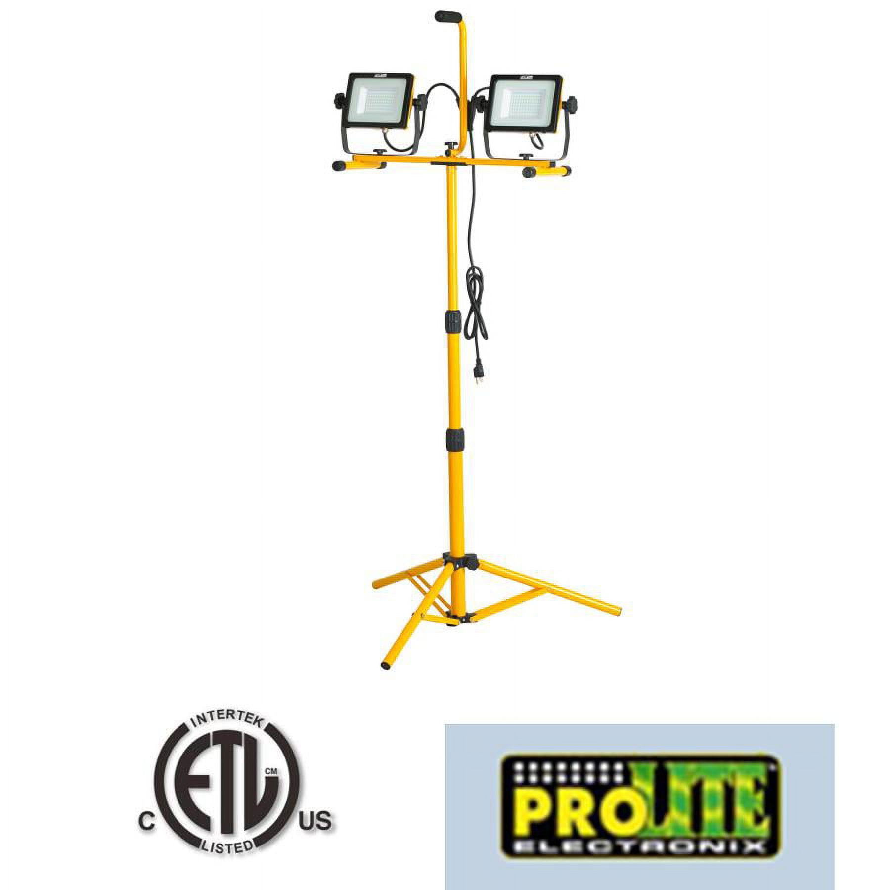 TWIN 84 SMD LED FLOODLIGHTS WITH 10,000 LUMEN W/Tripod LF168ST ...