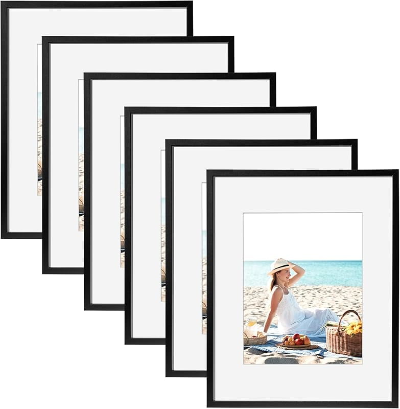 TWING 11x14 Gold Picture Frames Set of 6,Rustic Gold Frames Display ...