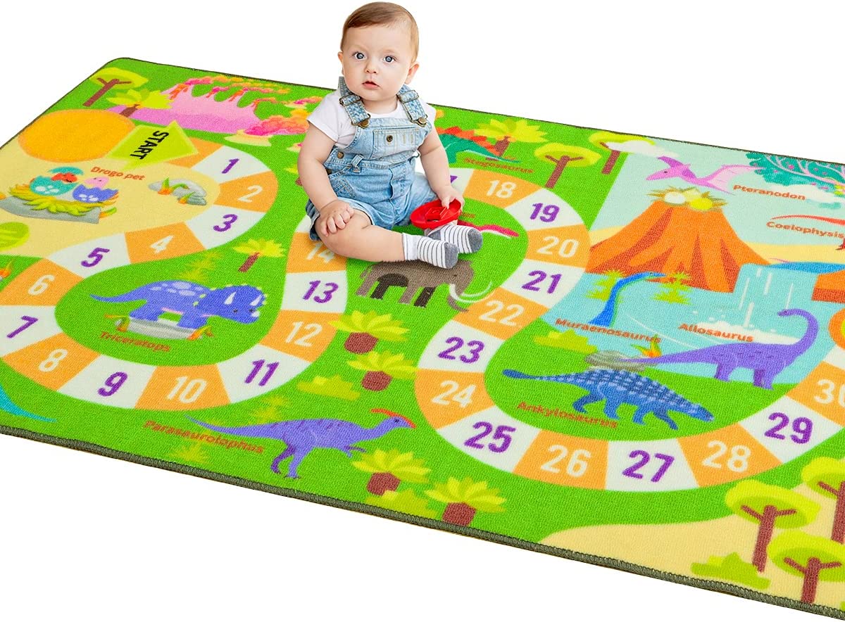 TWINNIS Kids Playmat Rugs ABC Educational Learning Area Rugs Carpet for ...