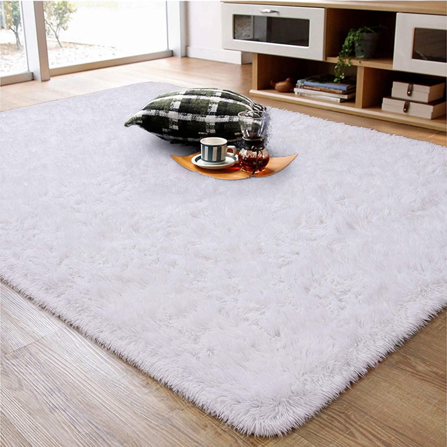 TWINNIS Luxury Fluffy Rugs Ultra Soft Shag Rug Carpet for Bedroom ...