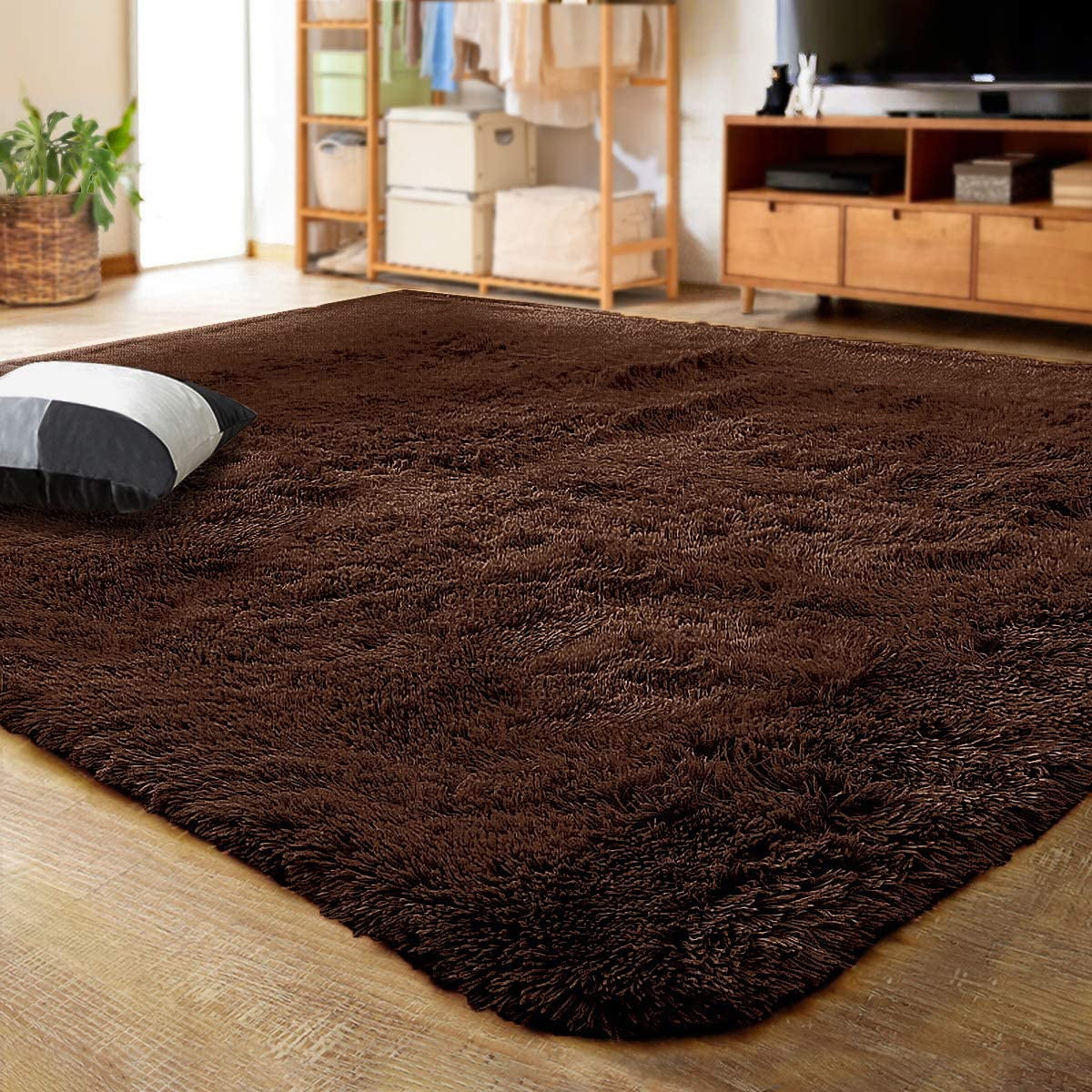 TWINNIS Large Plush Super Soft Fluffy Carpets, Shaggy Area Rugs for ...