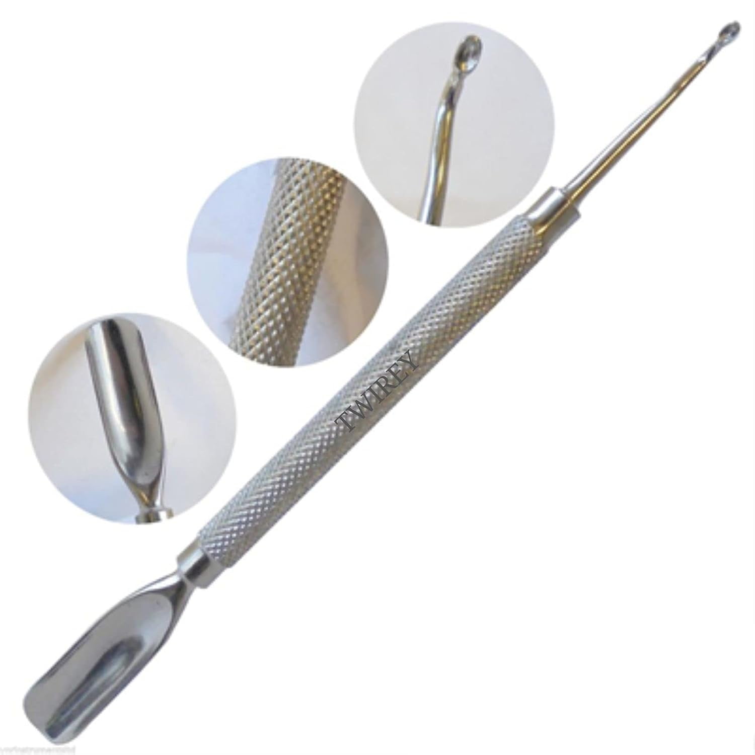 TWIREY Cuticle Pusher And Spoon Nail Cleaner Professional Stainless ...