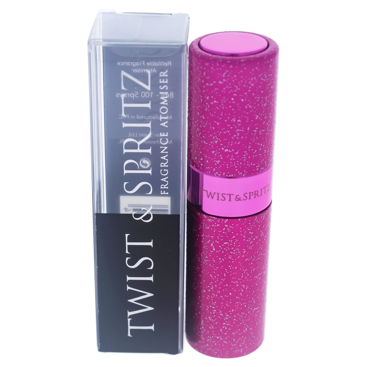 Twist and Spritz Atomiser - Hot Pink Glitter - Walmart.com
