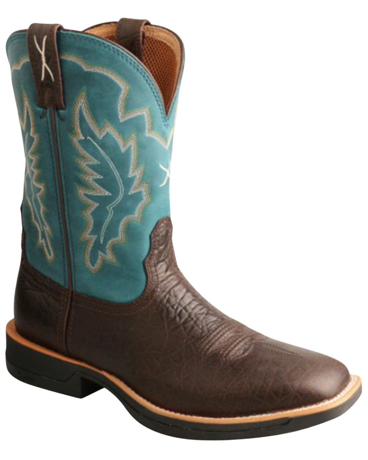 Twisted X Men's Tech Performance Western Boot Square Toe Brown 10 D(M ...