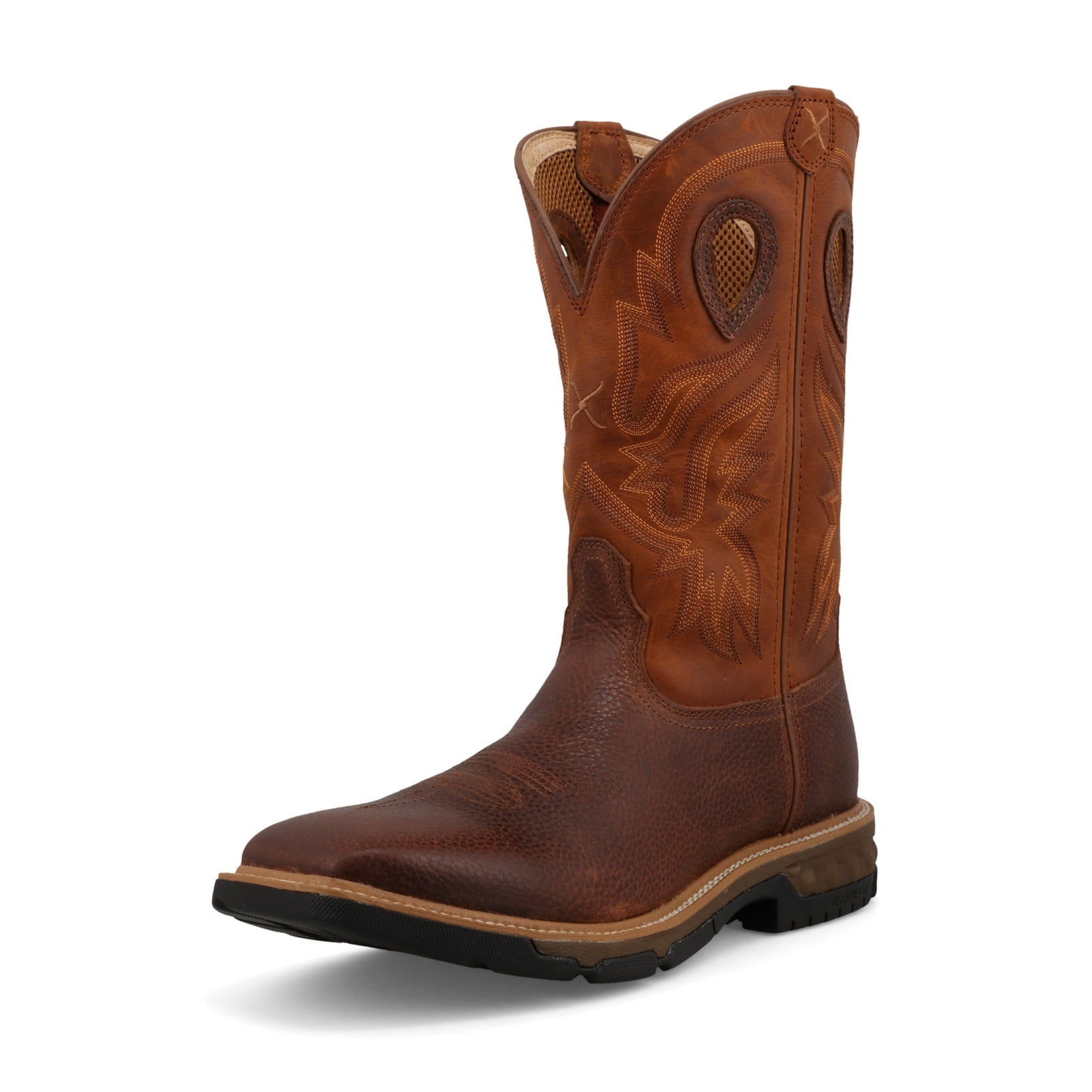 TWISTED X Adult Male 12" Western Work Boots, Color: Ginger & Rust, Size ...