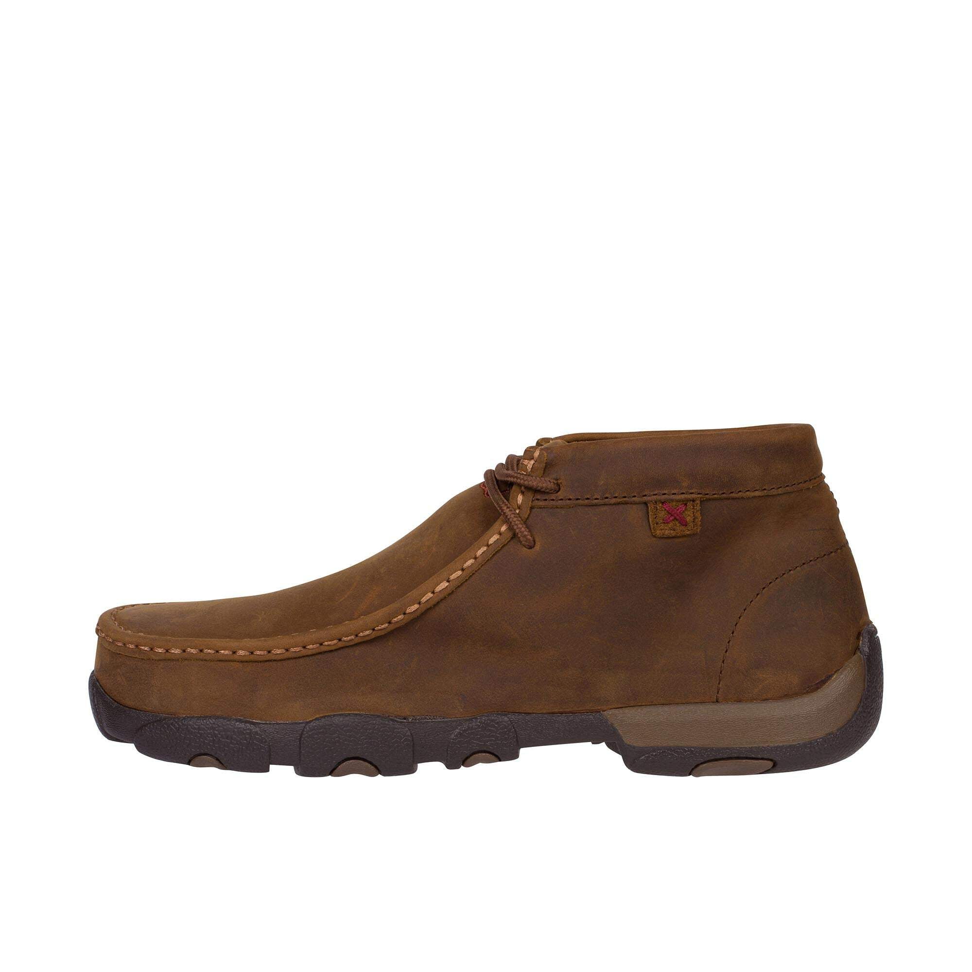 TWISTED X Adult Male Driving Moccasins, Color: Distressed Saddle, Size ...