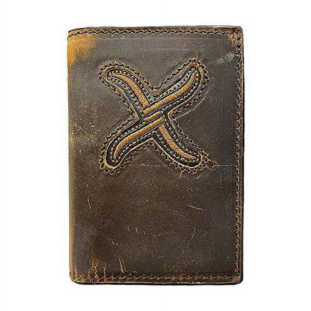TWISTED X Men’s Leather Trifold Wallet - Walmart.com