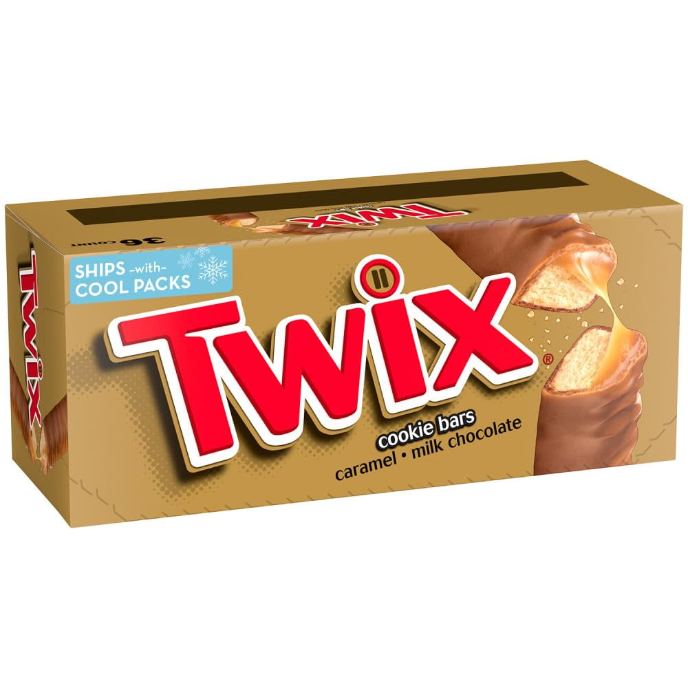 TWIX Full Size Caramel Chocolate Cookie Candy Bar, 1.79 oz. 36-Count Box - Walmart.com