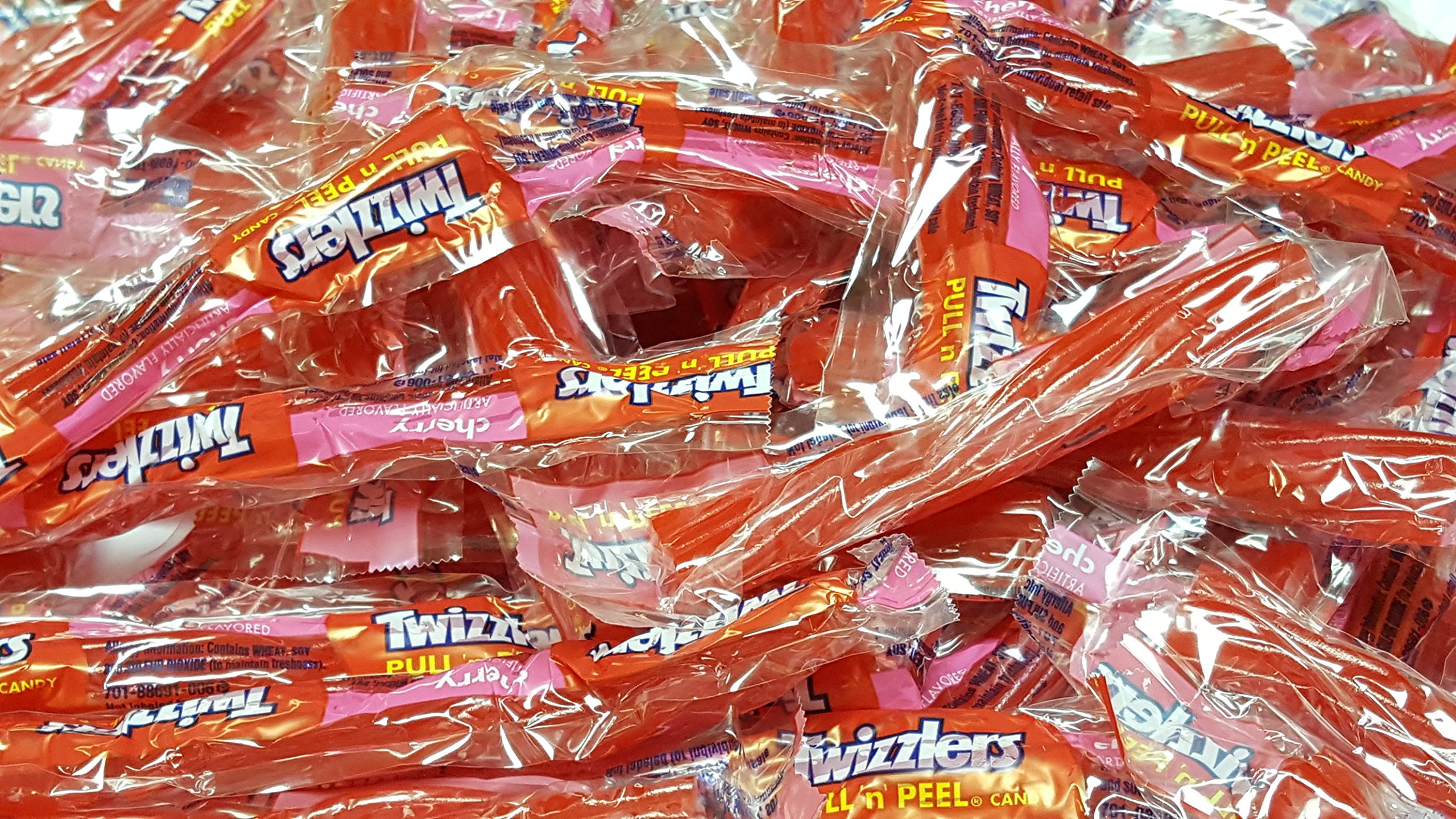 Twizzler Cherry Pull N, Peel Licorice, Red Single Twist Candy, Wrapped ...