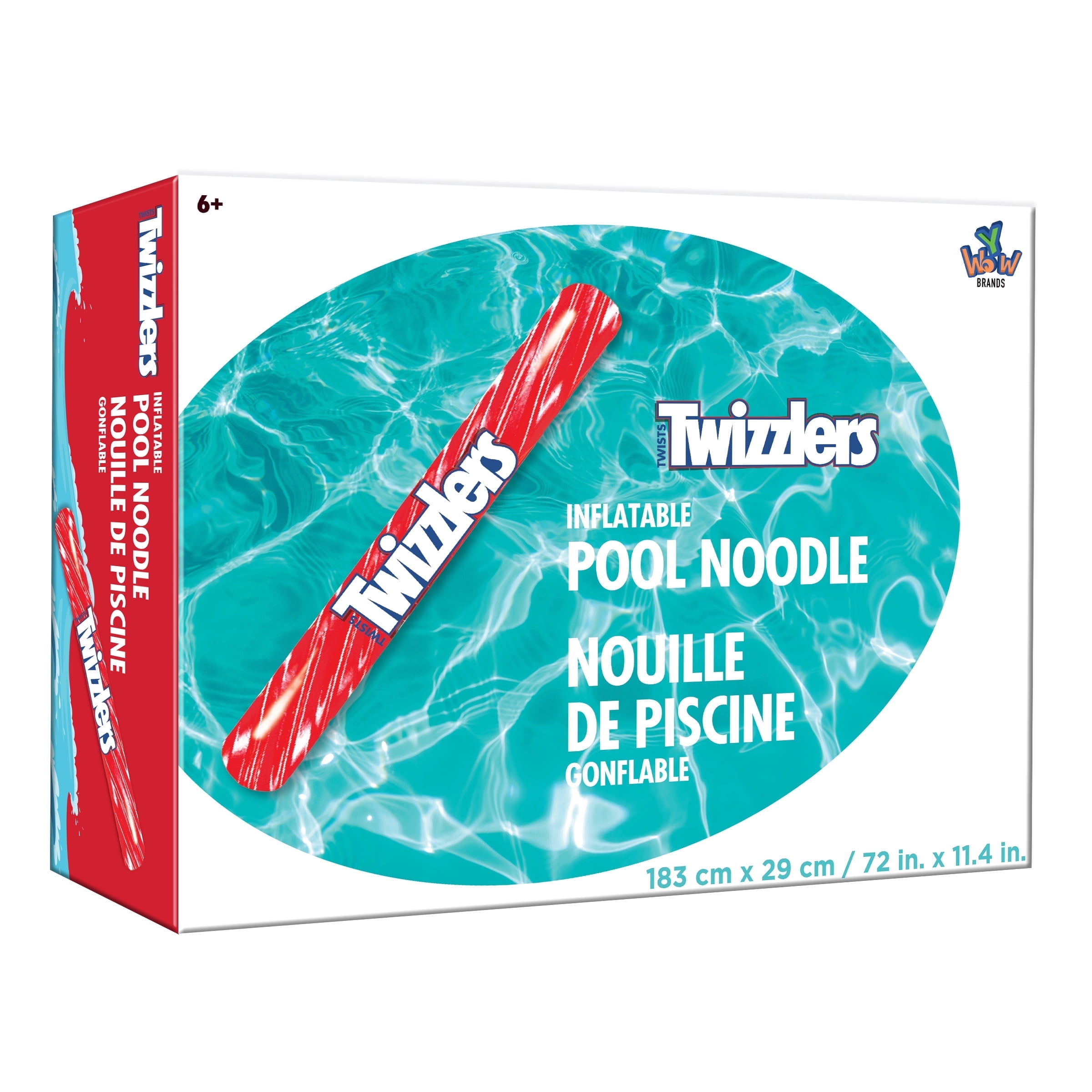 TWIZZLERS INFLATABLE POOL NOODLE 72" - Walmart.com