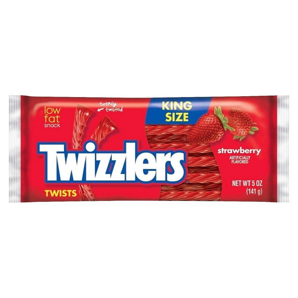 TWIZZLERS STRAWBERRY CHEWY CANDY TWIST TWIST LICORICE 5 OZ ...