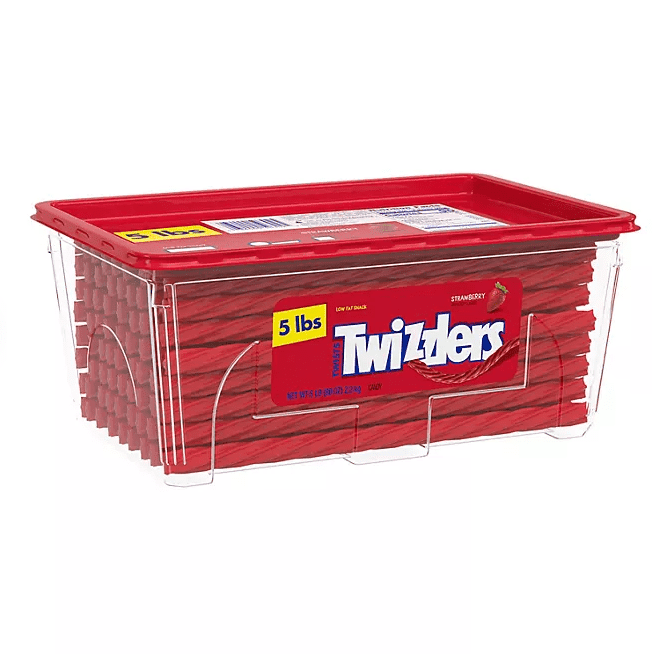 TWIZZLERS Strawberry Flavored Twists Tub, 5 lbs. - Walmart.com