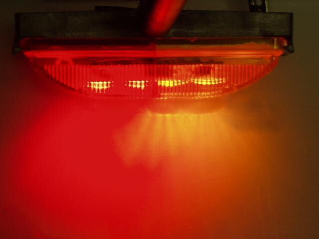 TWO (2) 1 x 4 LED Red/Amber Trailer Fender Marker Light Kits w/Brackets ...