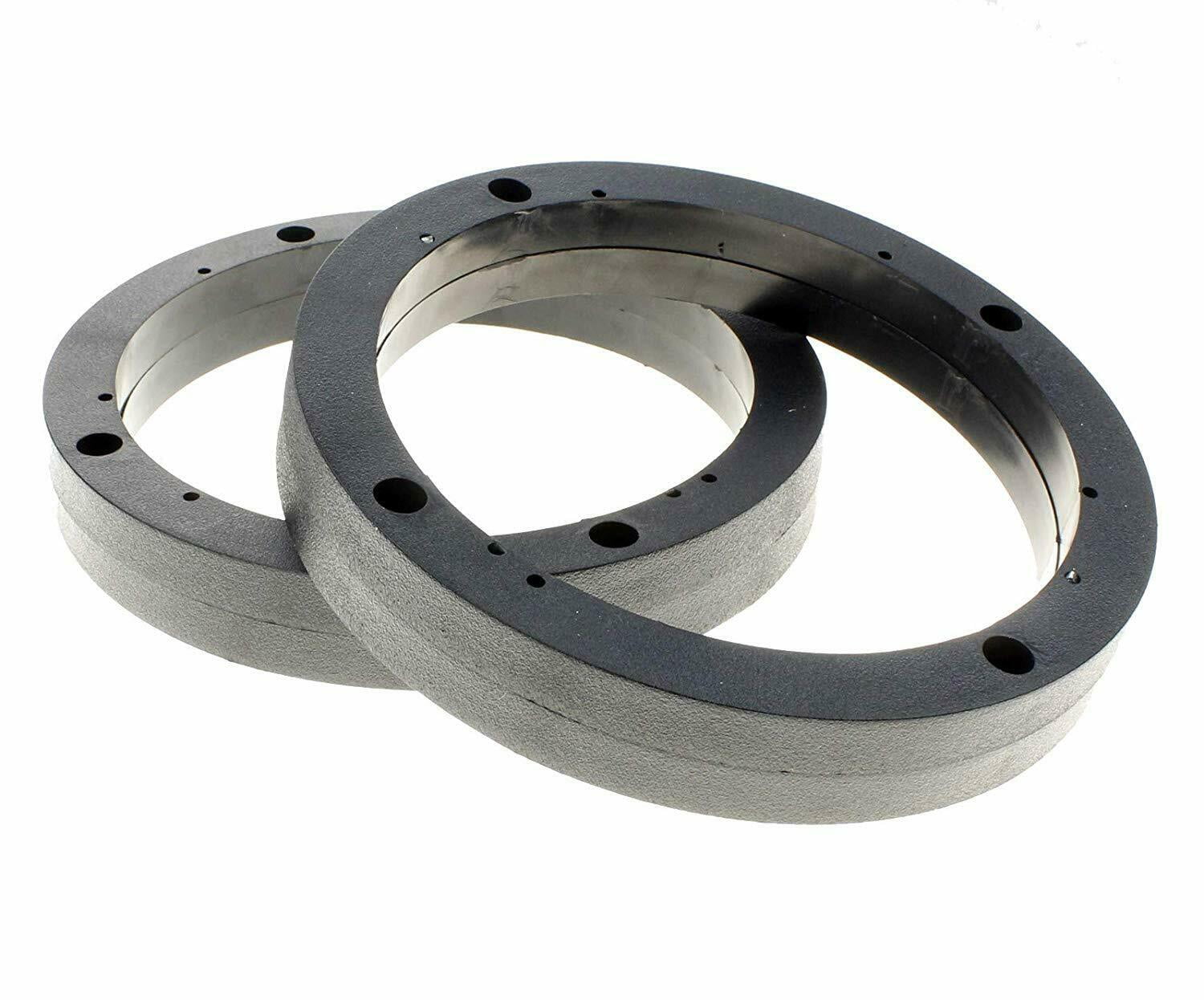 TWO 6.5" CAR STEREO SPEAKER SPACER MOUNTS 1" DEPTH RING ADAPTER ...
