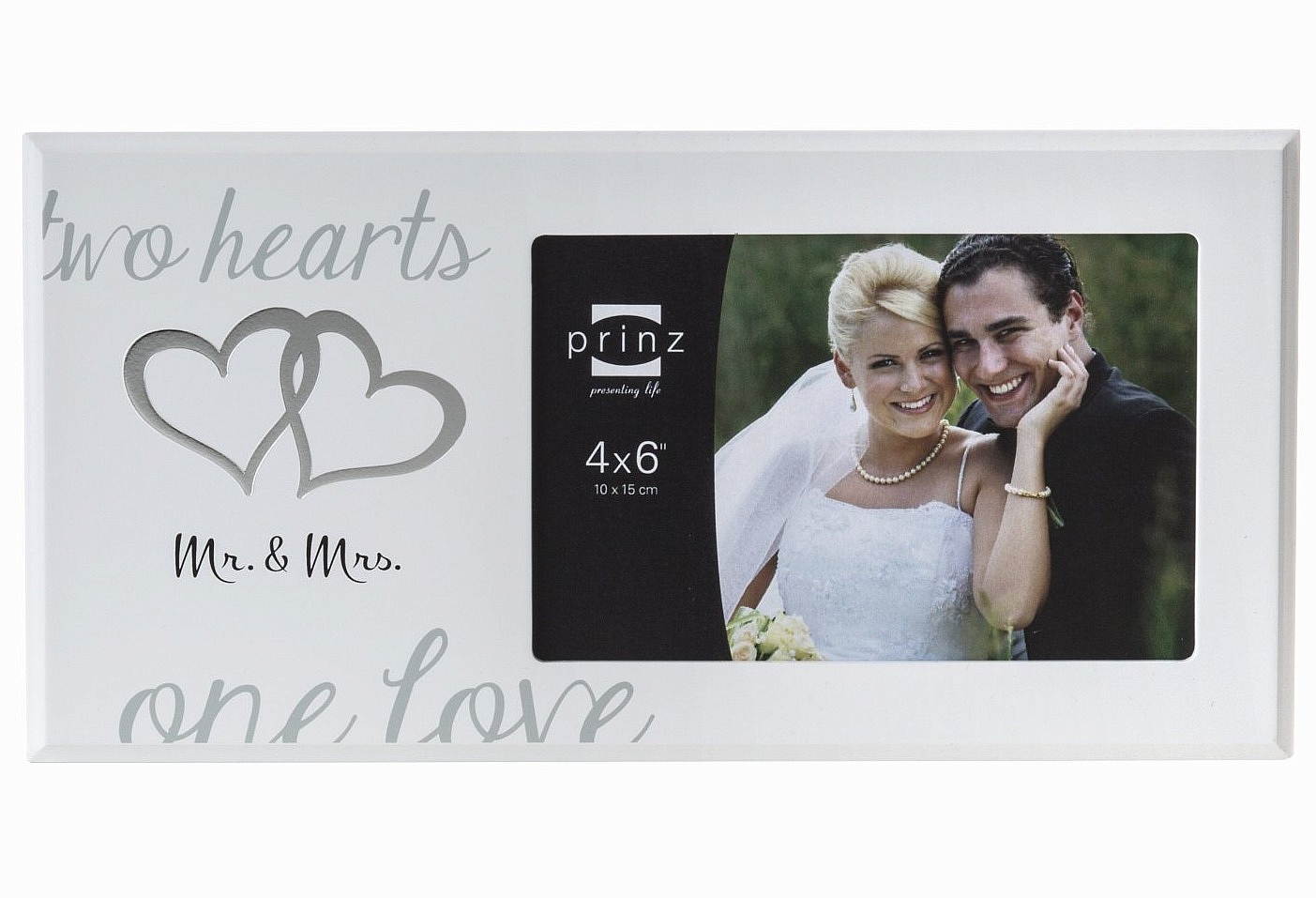 TWO HEARTS - ONE LOVE Double Heart 6x4 frame by Prinz - 4x6 - Walmart.com