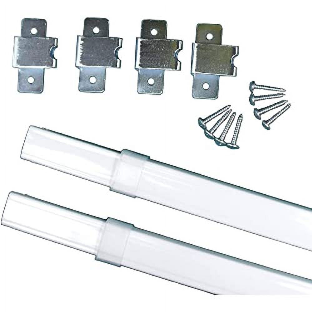 TWO Kirsch FLAT SASH RODS for Top & Bottom Doors & Sidelights 18" - 28 ...