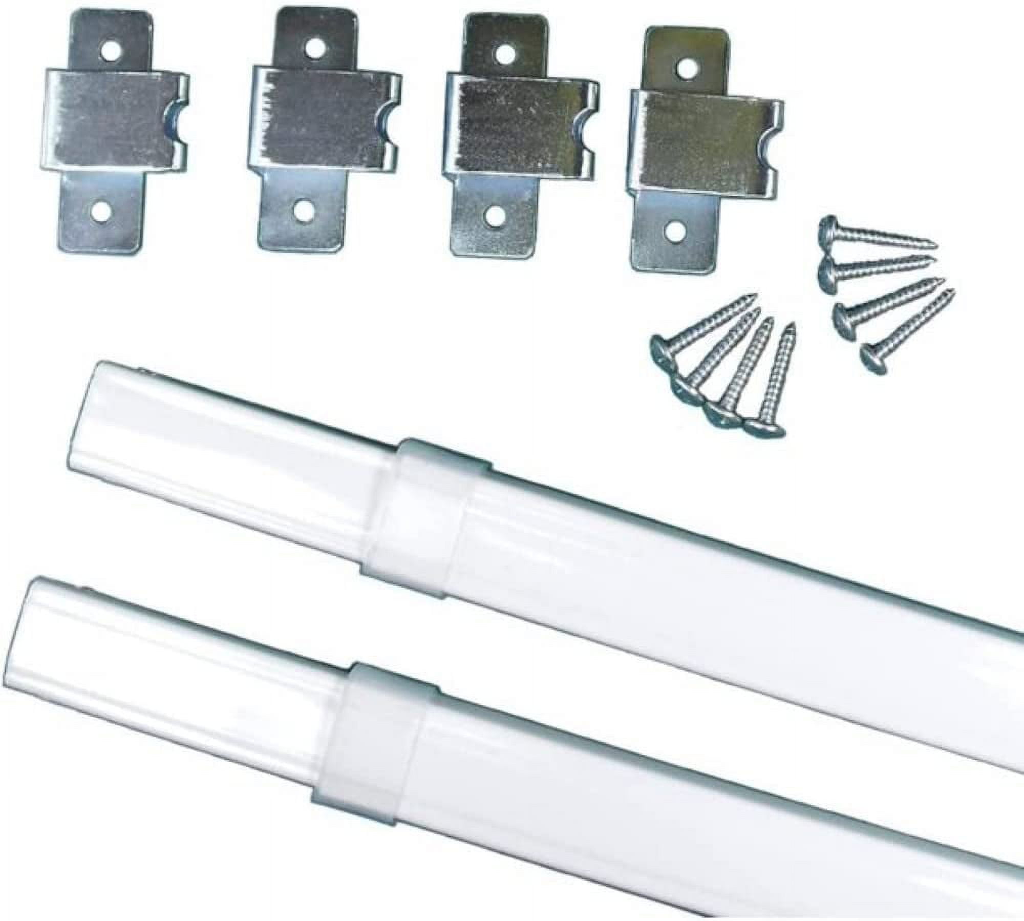 TWO Kirsch FLAT SASH RODS for Top & Bottom Doors & Sidelights 18" - 28 ...