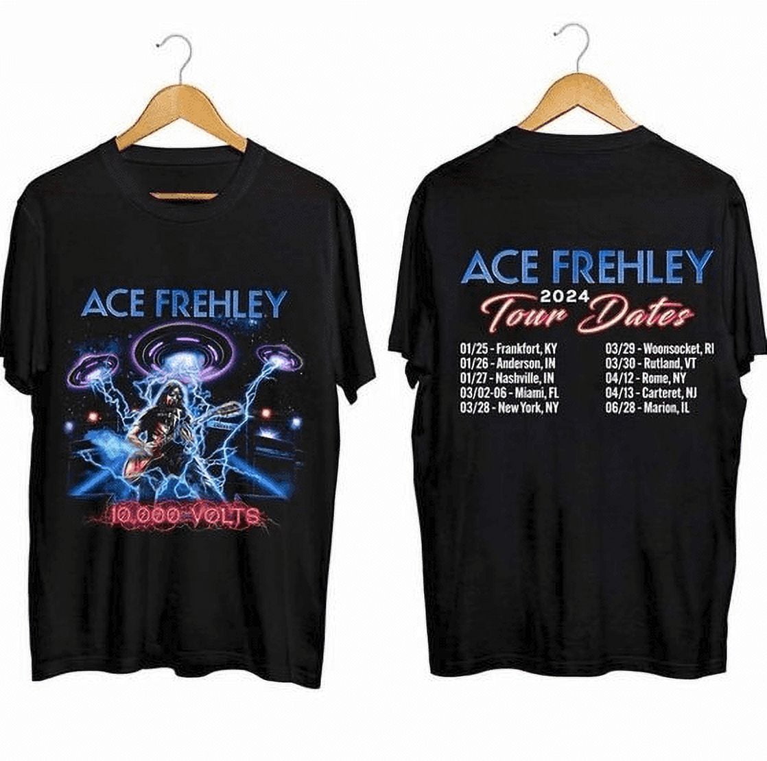 TWO SIDED TSHIRT Simple but still outstanding, Ace Frehley's 2024 Tour ...
