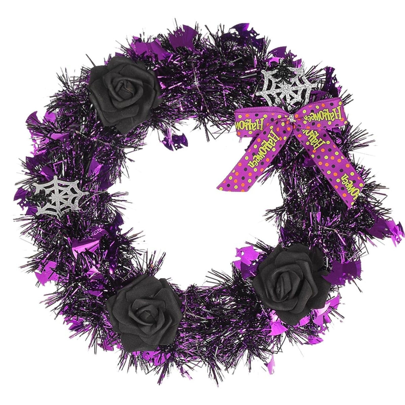 TWOCOOL Halloween Decorations Wreath, Gothic Wreath with Skeleton Hand ...