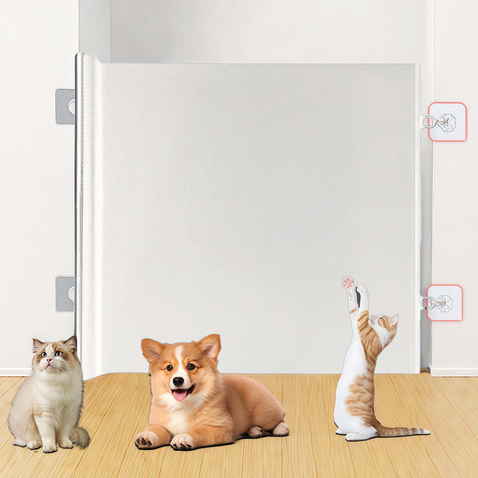 TWOCOOL Retractable Baby Gate, 31"Tall, Extends up to 43" Wide ...