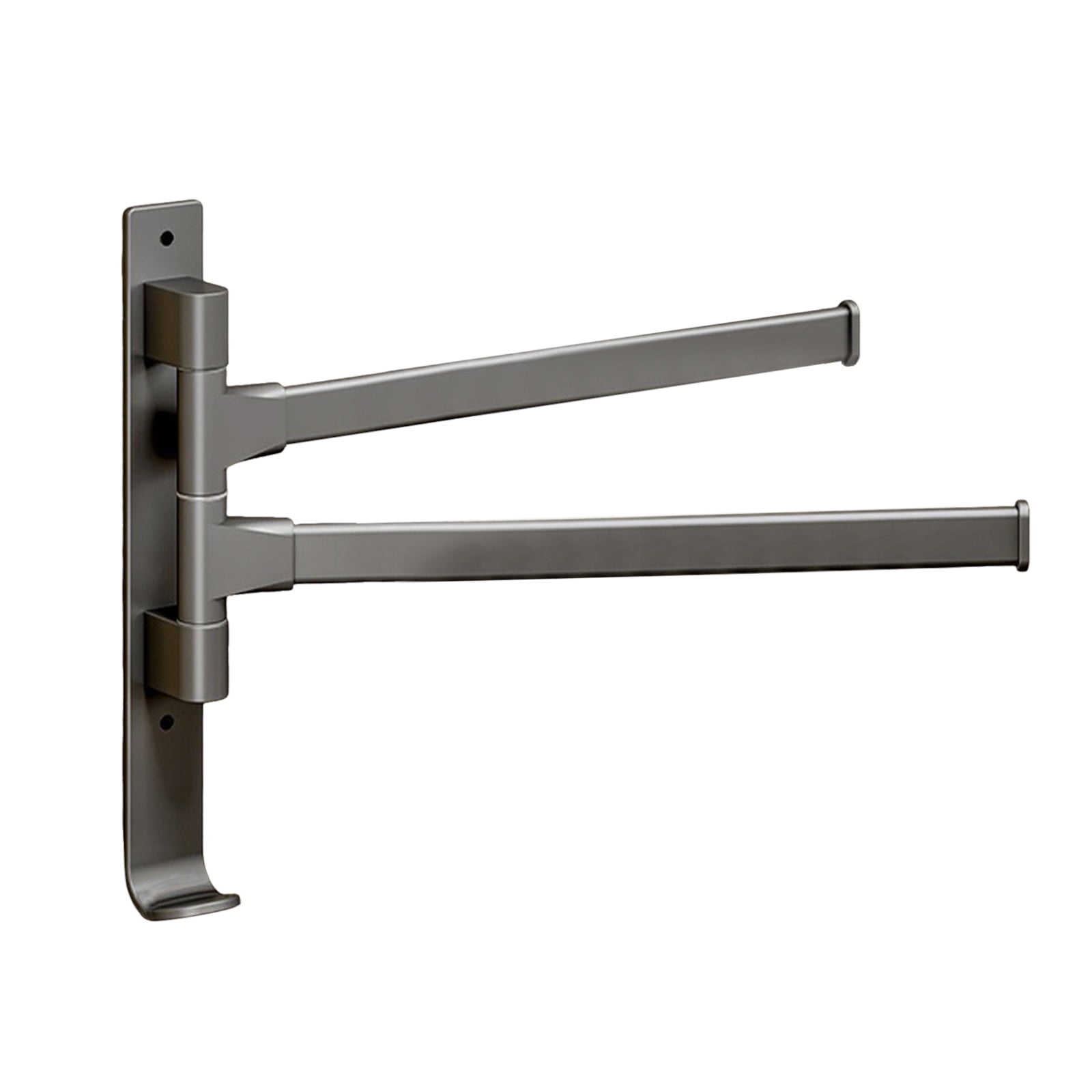 TWOCOOL Swivel Towel Racks for Bathroom, Thicken 2-Arm Towel Bar with ...