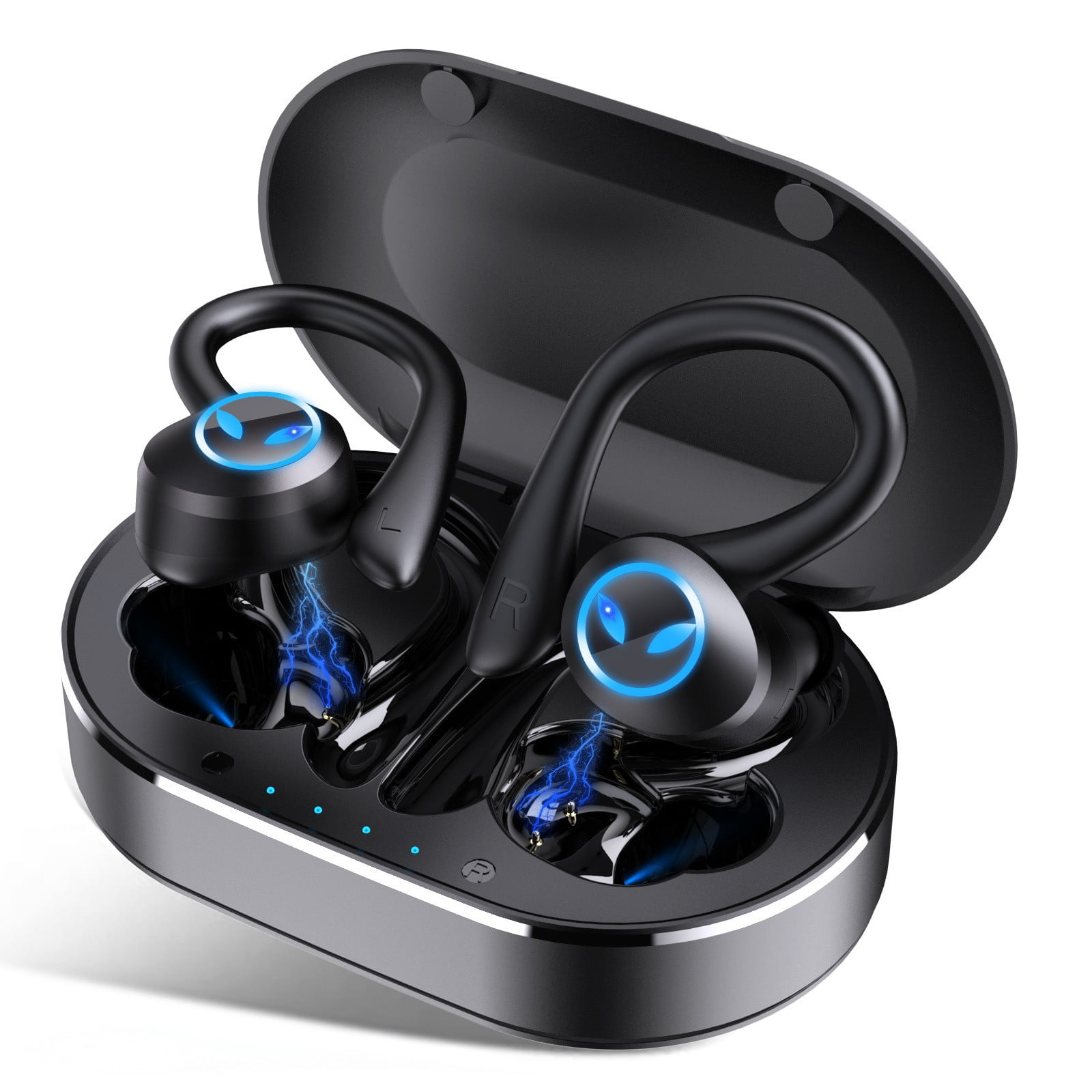 TWS 9D Powerful Bass Headphones Hanging Ear Wireless Earbuds Bluetooth ...