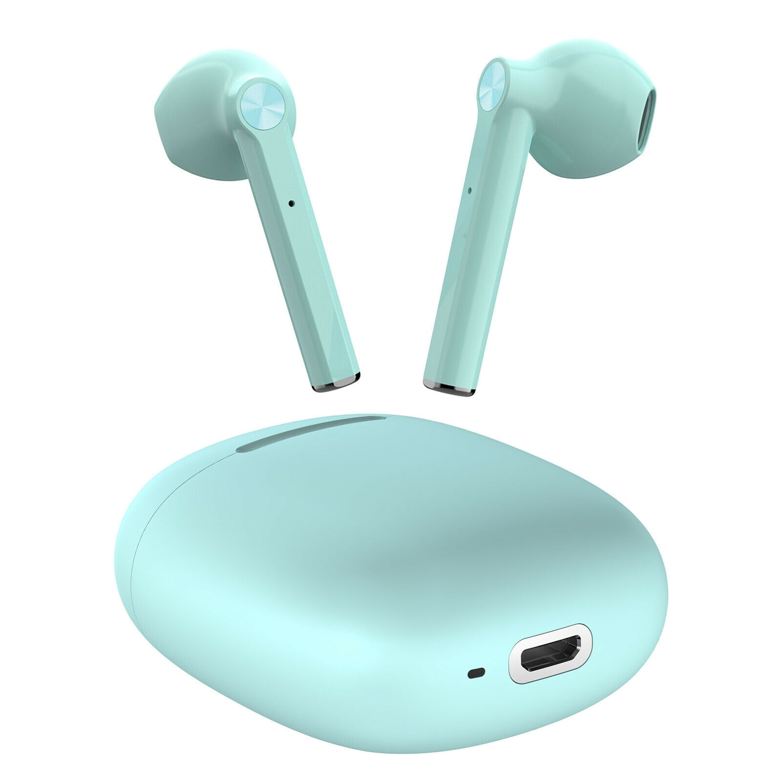 TWS Bluetooth Earphones True Wireless Stereo Earbuds w Mic Green K7D ...
