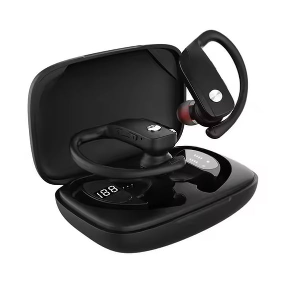 TWS Ear Hook Bluetooth 5.3 Earbuds Headset Earphone Waterproof Noise ...