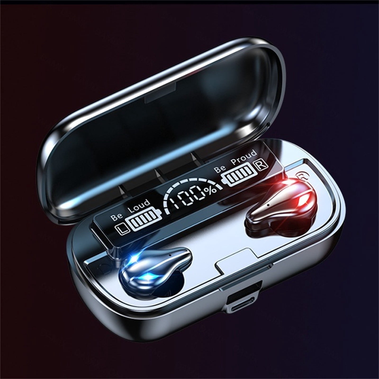 TWS-Headphones with LED Digital Display Breathing Touch-Control ...