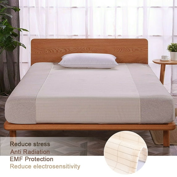 TWSOUL Breathable Grounding Bed Mat, Earthing Half Sheet, Anti-Dirty ...