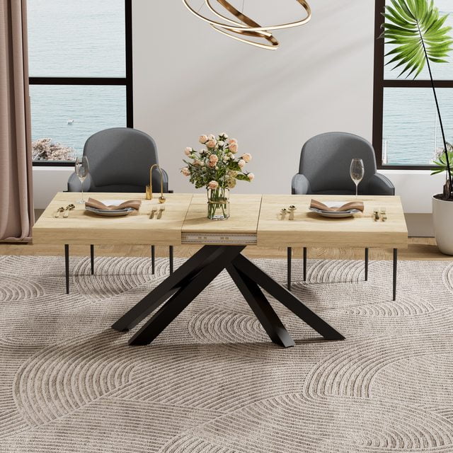 TWSOUL Extendable Dining Table with Hidden Storage for 4–10, Space ...