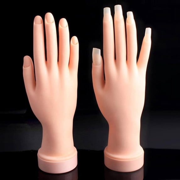 TWSOUL Manicure Practice Hands and Fingers Nail Hand Practice Model ...