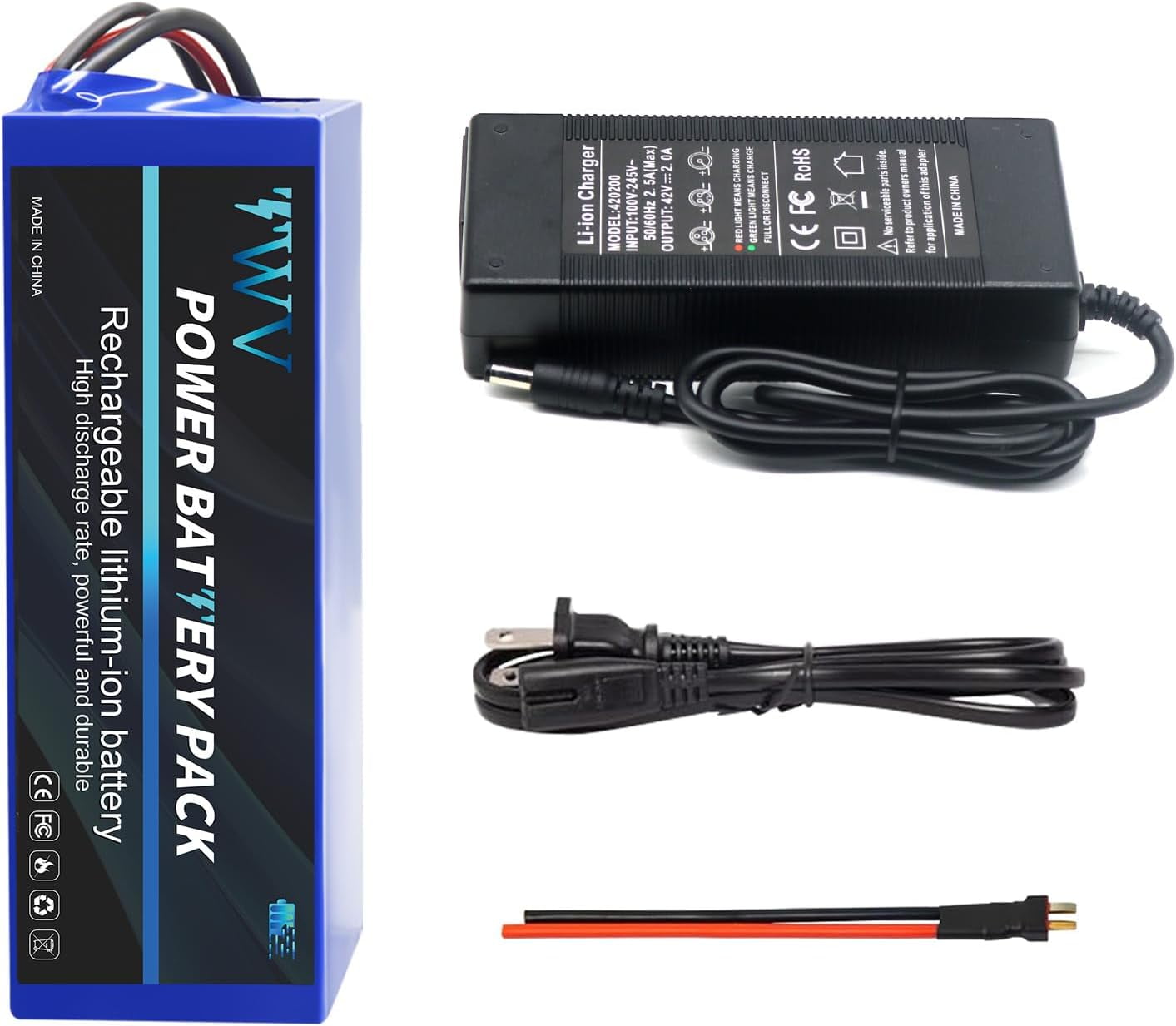 TWV 36V 8Ah Ebike Battery 36/48 Volt 8Ah 10Ah 14Ah 20Ah Lithium Battery Pack with 2A Fast ...