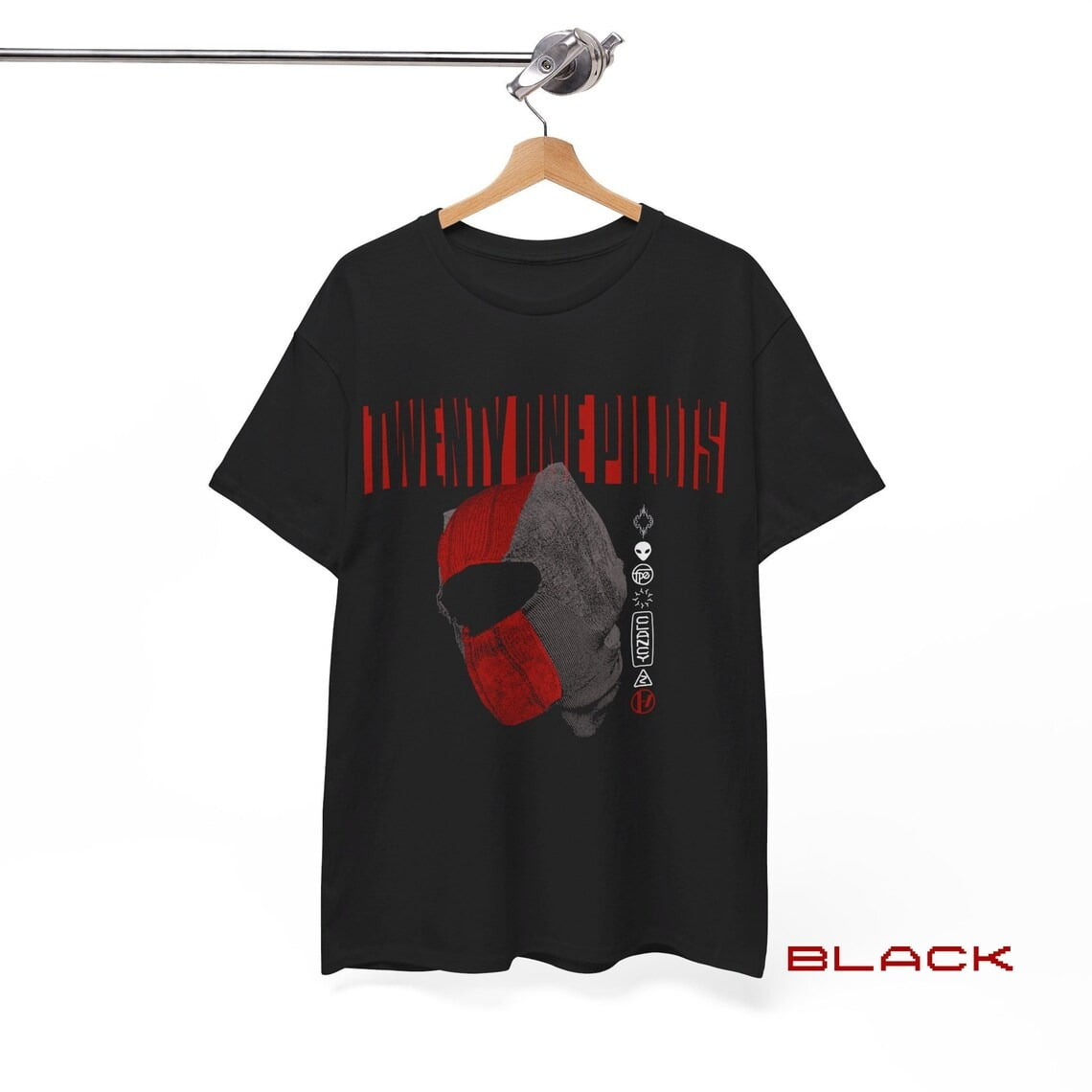 TWwenty One Pilots Clancy Mask & Symbols T-shirt - Walmart.com
