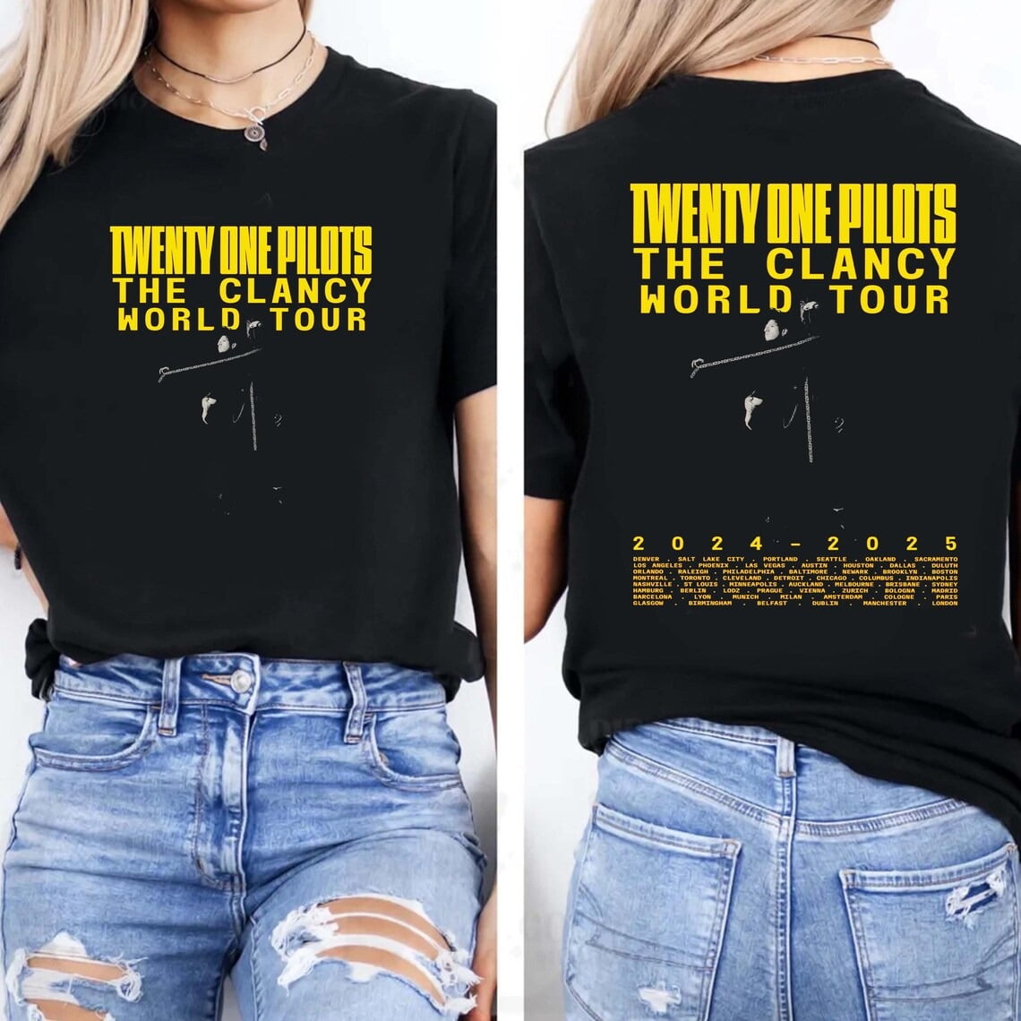 TWwenty One Pilots Clancy World Tour Shirt 21 Pilots Merch - Walmart.com
