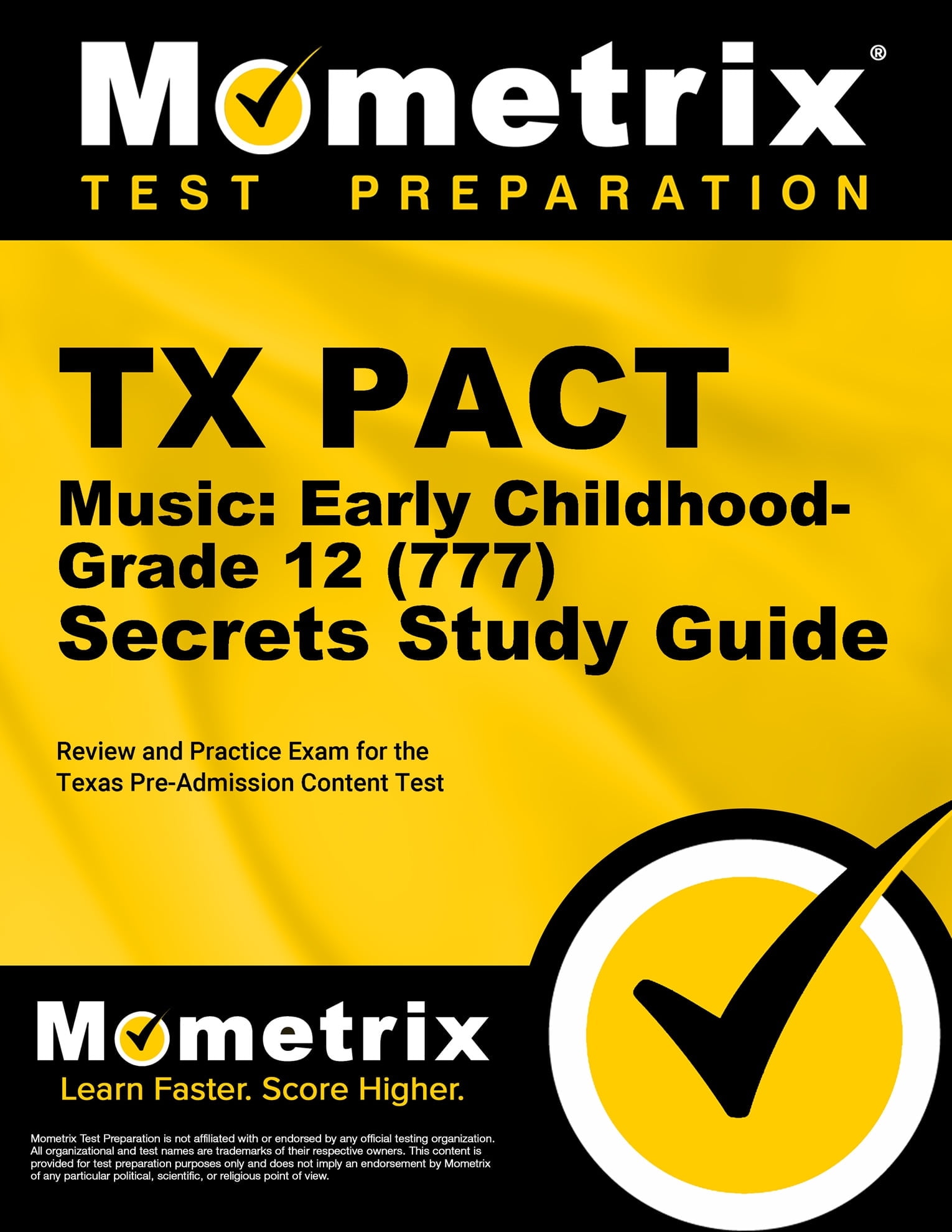 TX PACT Music: Early Childhood-Grade 12 (777) Secrets Study Guide ...