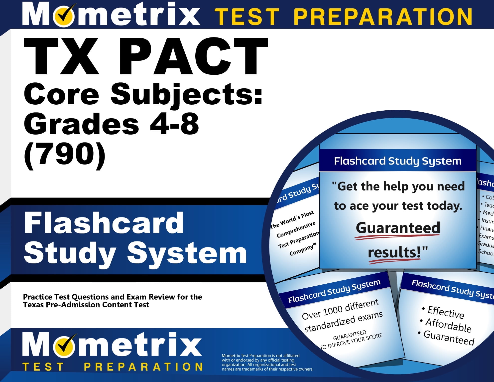 TX Pact Core Subjects: Grades 4-8 (790) Flashcard Study System ...