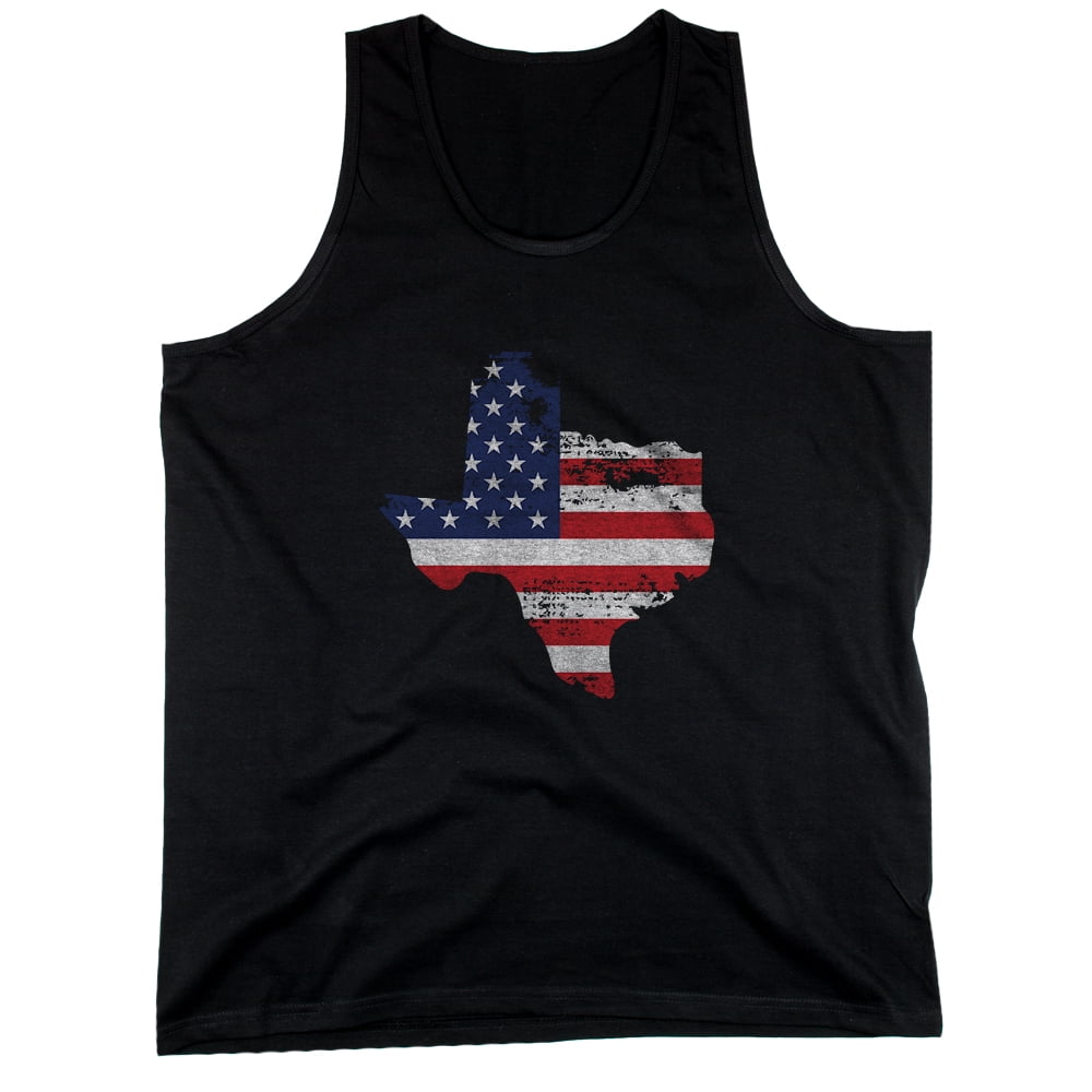 TX State USA Flag Men's Tank Top Texas American Flag Tanks - Walmart.com