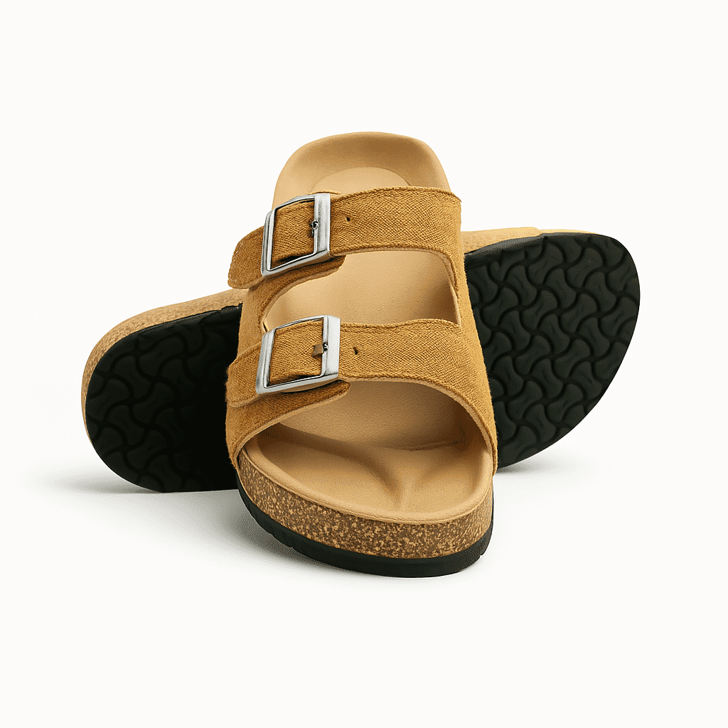 TX002 Women’s Footbed Sandals – Comfortable Slip-On Open Toe Slides ...