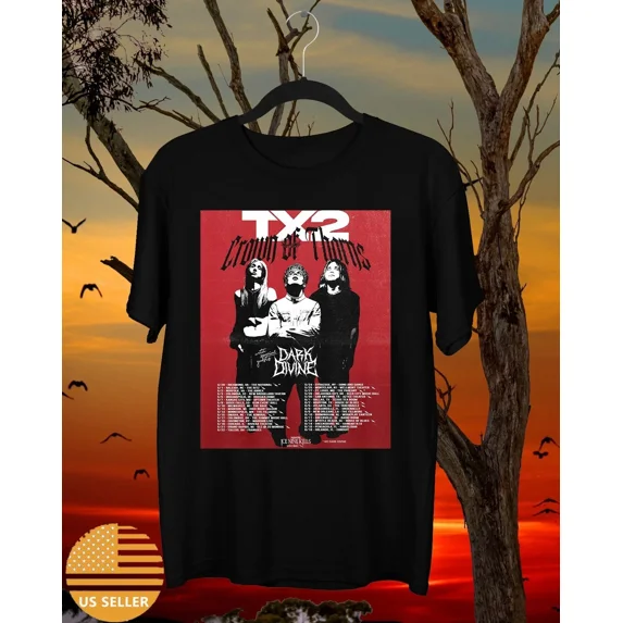 TX2 Band Crown Of Thorns Tour Ice Nine Kills T Shirt - Walmart.com