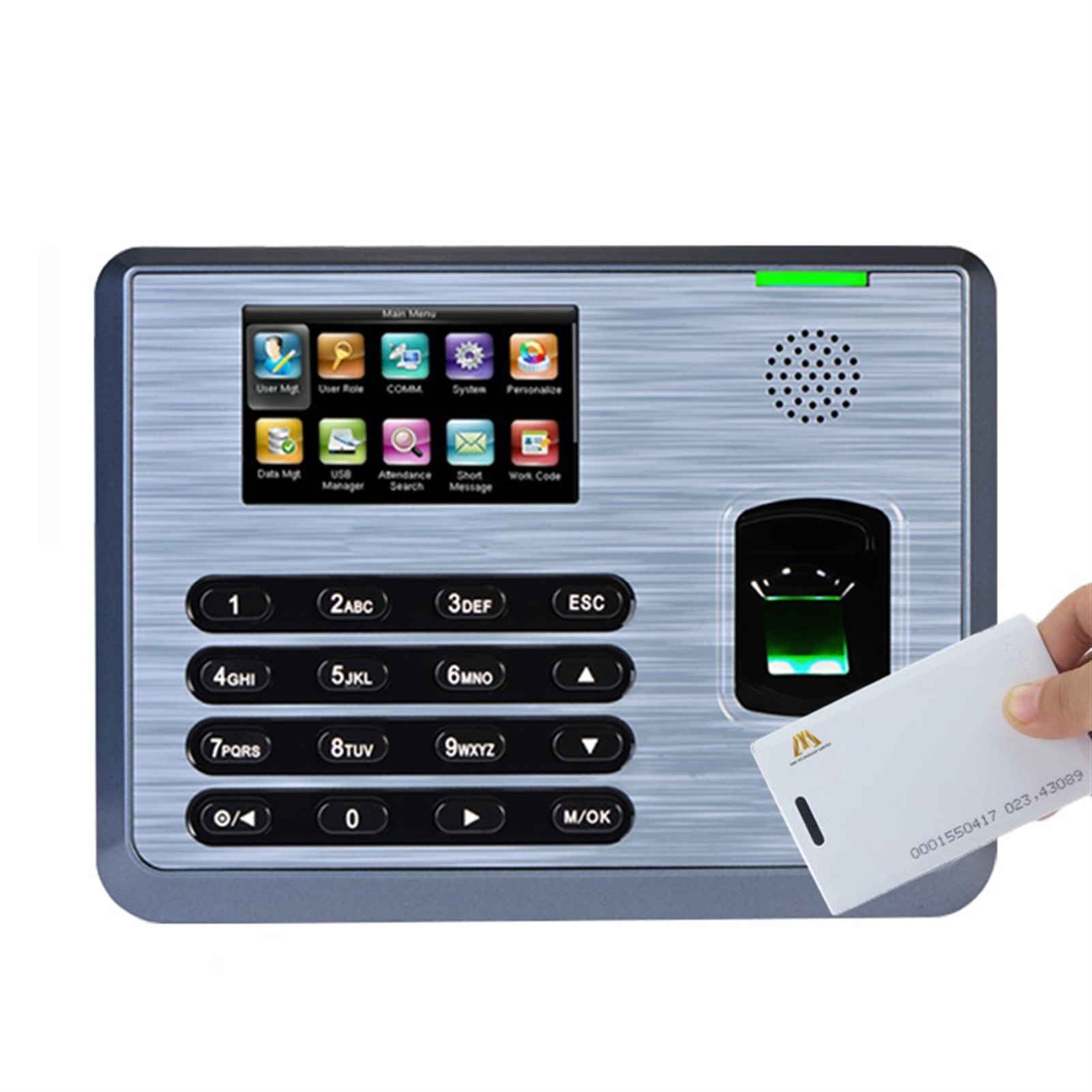 TX628 Fingerprint Time Attendance With 125KHZ RFID Card Reader TCP/IP USB WIFI Biometric Time ...