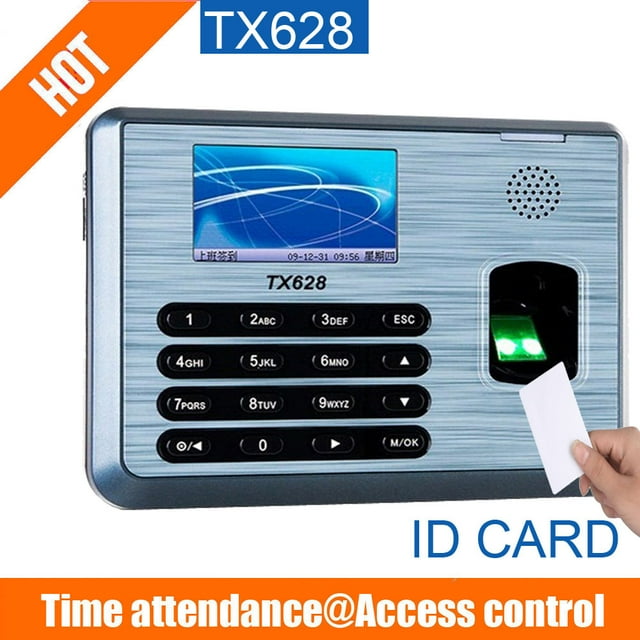 TX628 Time Attendance Machine TCP/IP Webserver Fingerprint Time ...
