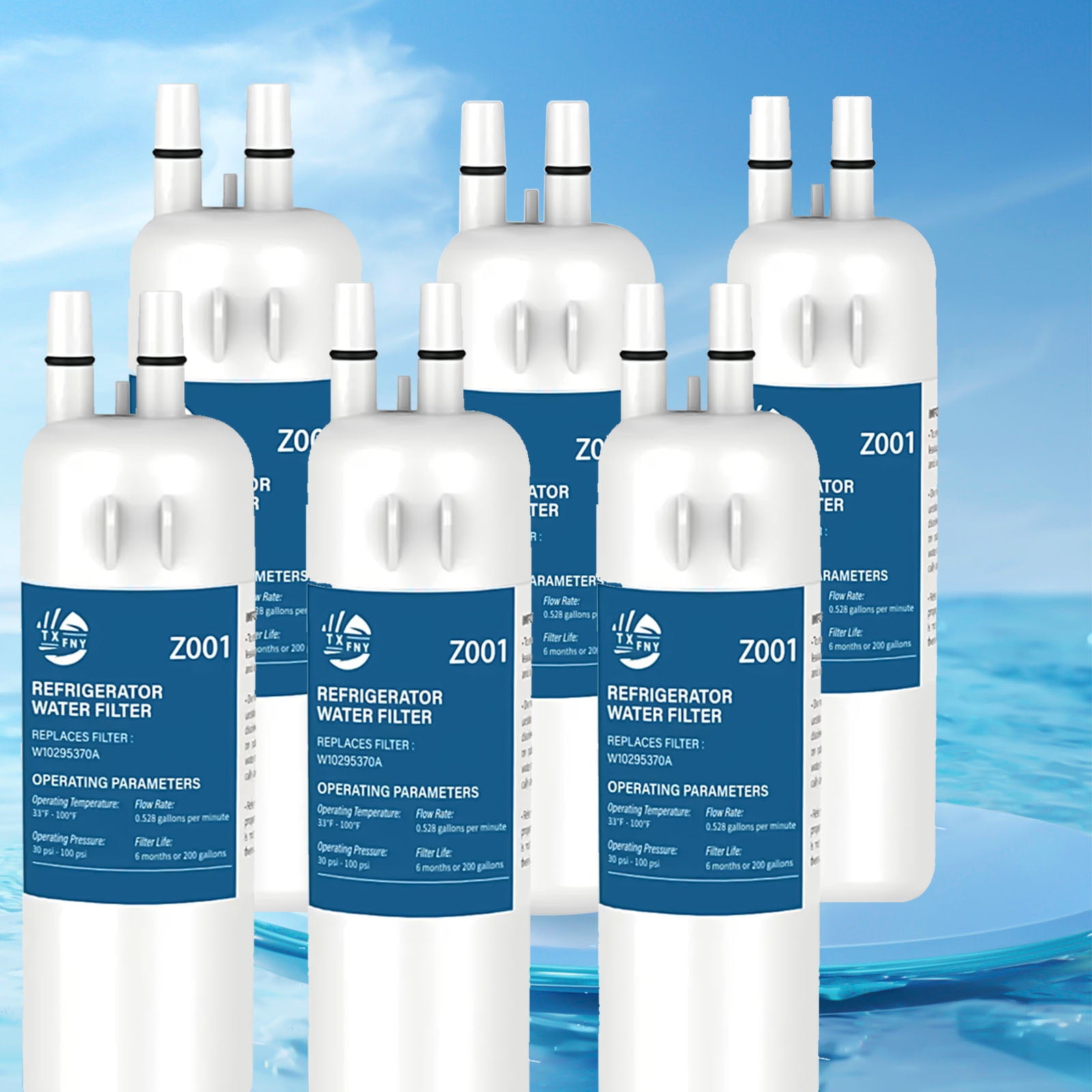 TXFNY EDR1RXD1 Refrigerator Water Filters,Compatible with Whirlpool ...