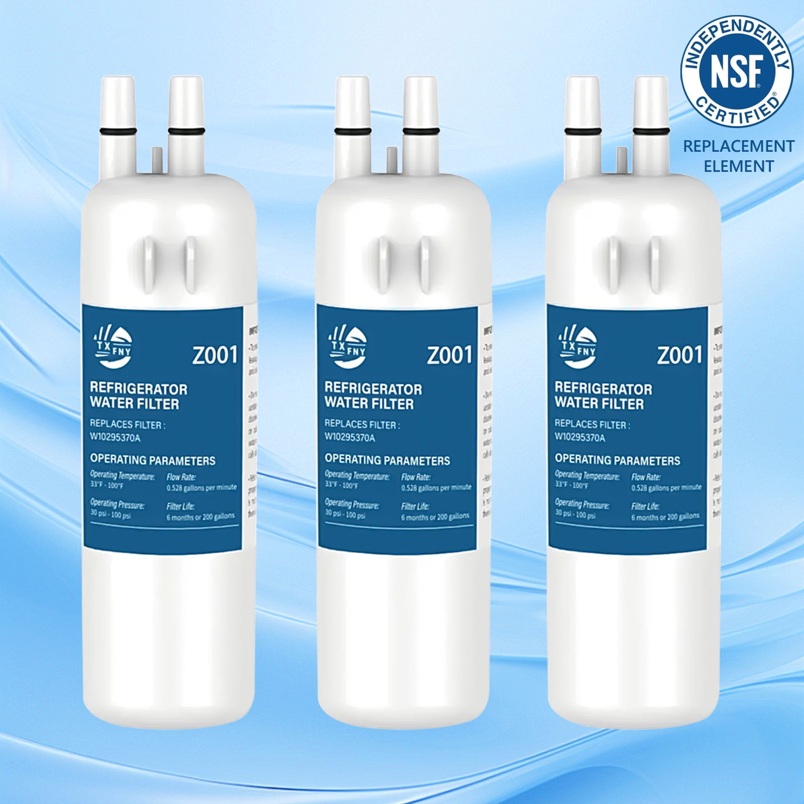 TXFNY EDR1RXD1 Refrigerator Water Filters,Compatible with Whirlpool ...