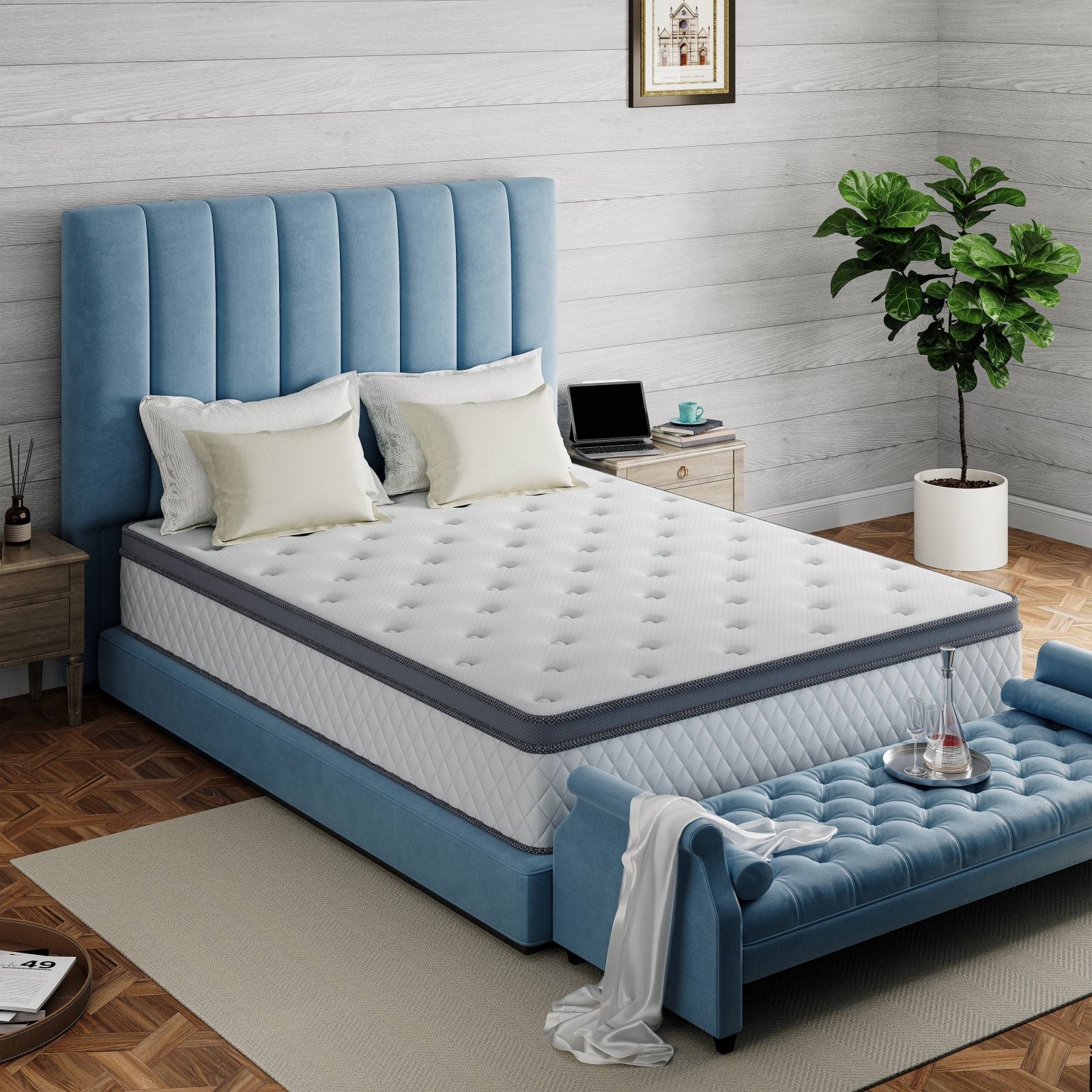 TXO 12 Inch Memory Foam and Innerspring Hybrid Mattress – Full Mattress ...