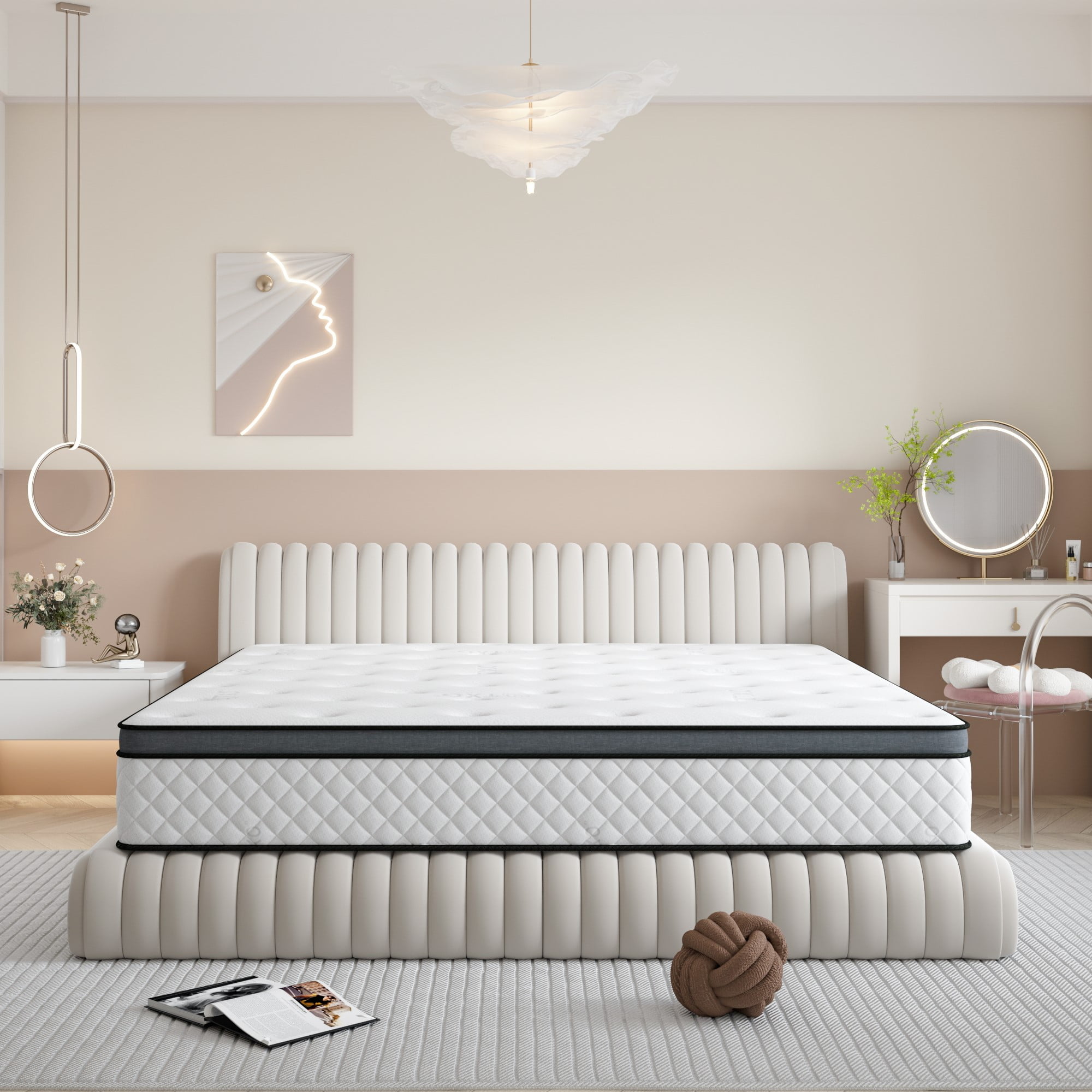 TXO 12 Inch Memory Foam and Innerspring Hybrid Mattress – Queen ...