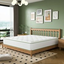 Full Mattress, 12 Inch Hybrid Innerspring Mattress with Memory Foam in ...